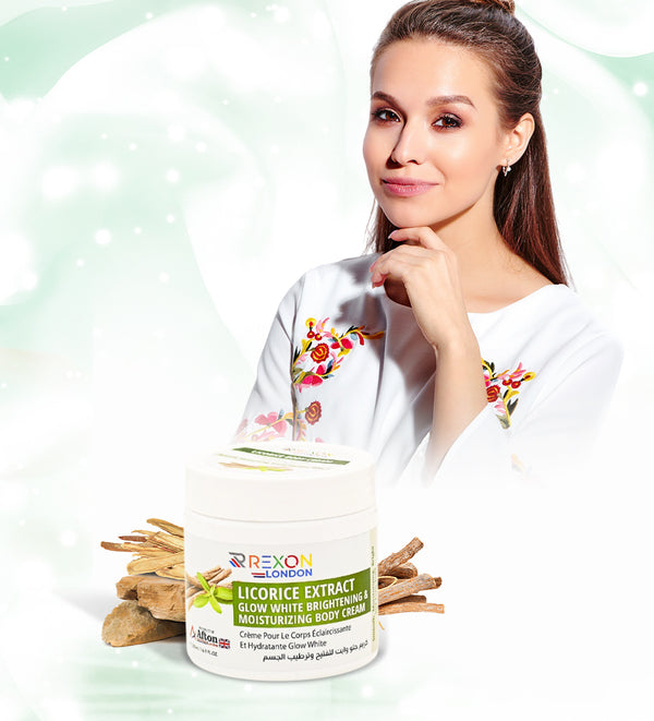 Licorice Extract- Glow White Brightening & Moisturizing Body Cream ...